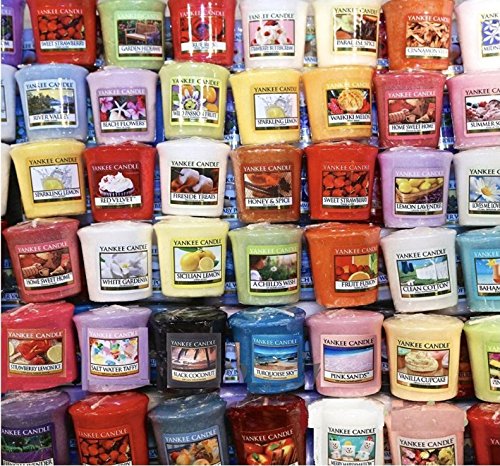 Yankee Candle Votives - Grab Bag of 10 Assorted Yankee Candle Votive Candles (10 Ct Fruit Fragrances Mixed)