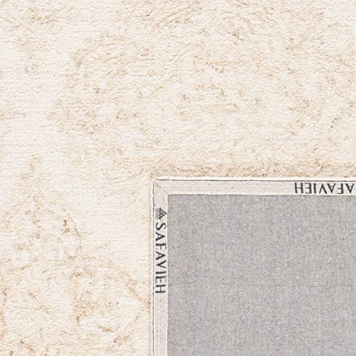 SAFAVIEH Abstract Collection 8' x 10' Ivory/Beige ABT346B Handmade Premium Wool Area Rug