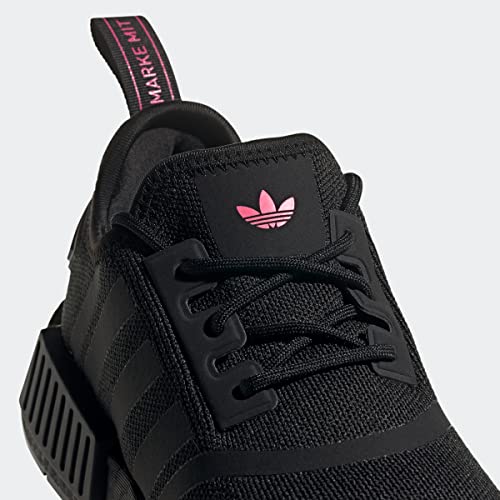 adidas Originals womens Nmd_r1's Sneaker, Core Black/Core Black/Solar Pink, 7.5 US