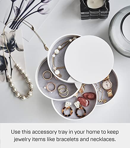 YAMAZAKI home Tower 4-Tiered Accessory Tray White