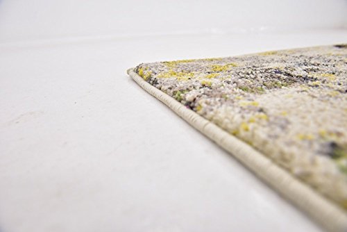 Unique Loom Chromatic Collection Modern Rustic & Vibrant Abstract Area Rug for Any Home Décor, 5 x 8 ft, Beige/Gray