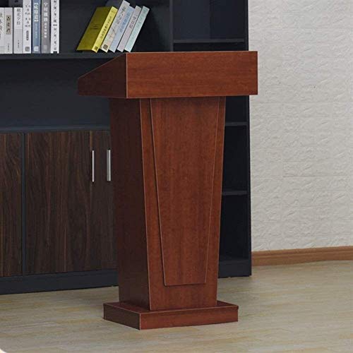 MObyat Lectern Podium Stand,Podium Lectern Podium Church Pulpit or Ceremony Classroom Lecture Speech Teach Platform Standing Brown Presentation Lectern