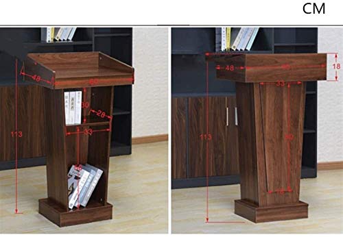 MObyat Lectern Podium Stand,Podium Lectern Podium Church Pulpit or Ceremony Classroom Lecture Speech Teach Platform Standing Brown Presentation Lectern