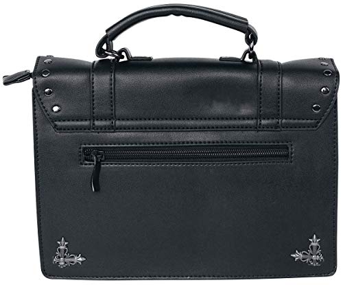 Lost Queen Women's Magic Moon Shoulder Bag, Black, One Size