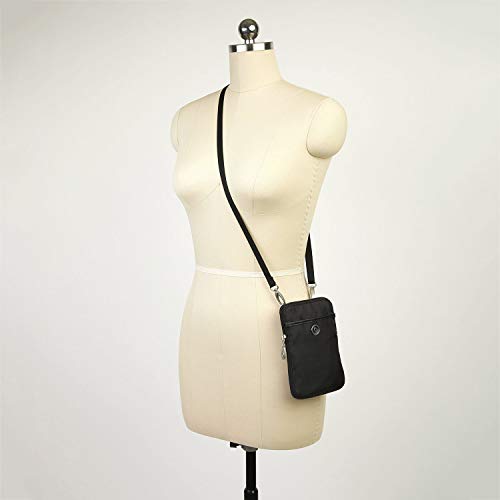 Baggallini BG Arlington Mini Bag - Stylish, Lightweight, Adjustable-Strap Purse With Multiple Pockets and RFID Protection, Black