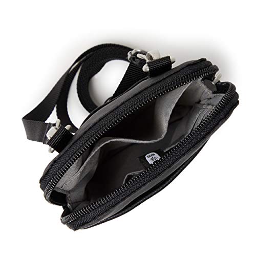Baggallini BG Arlington Mini Bag - Stylish, Lightweight, Adjustable-Strap Purse With Multiple Pockets and RFID Protection, Black