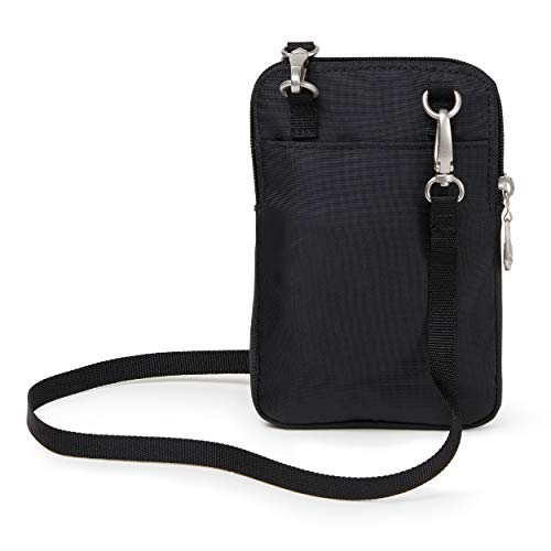Baggallini BG Arlington Mini Bag - Stylish, Lightweight, Adjustable-Strap Purse With Multiple Pockets and RFID Protection, Black