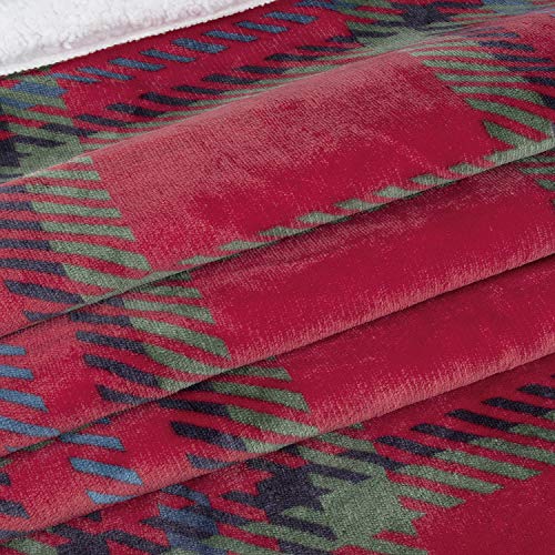 Tirrinia Christmas Blankets and Throws, Scotland, Soft Warm Cozy, Checkered Blanket Winter Cabin Throw, 50β x 60" Red & Green Buffalo Plaid