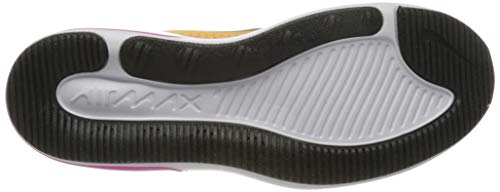 NIKE Women's Race Running Shoe, White Black Pollen Rise Hydrogen Blue, 5.5