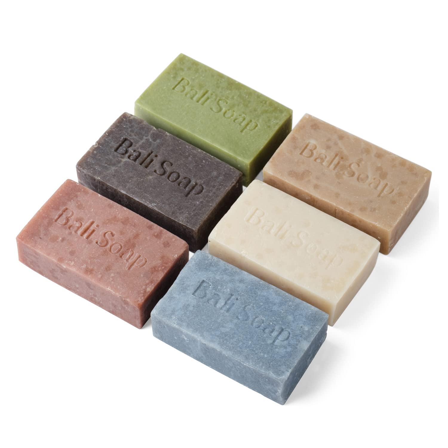 Bali Soap - Masculine Collection Natural Soap Bar, All Natural Mens Soap, Bath Soap & Luxury Gift for Men - Vegan & Handmade Soaps for Face, Hand & Body, 6pc 3.5 Oz Each