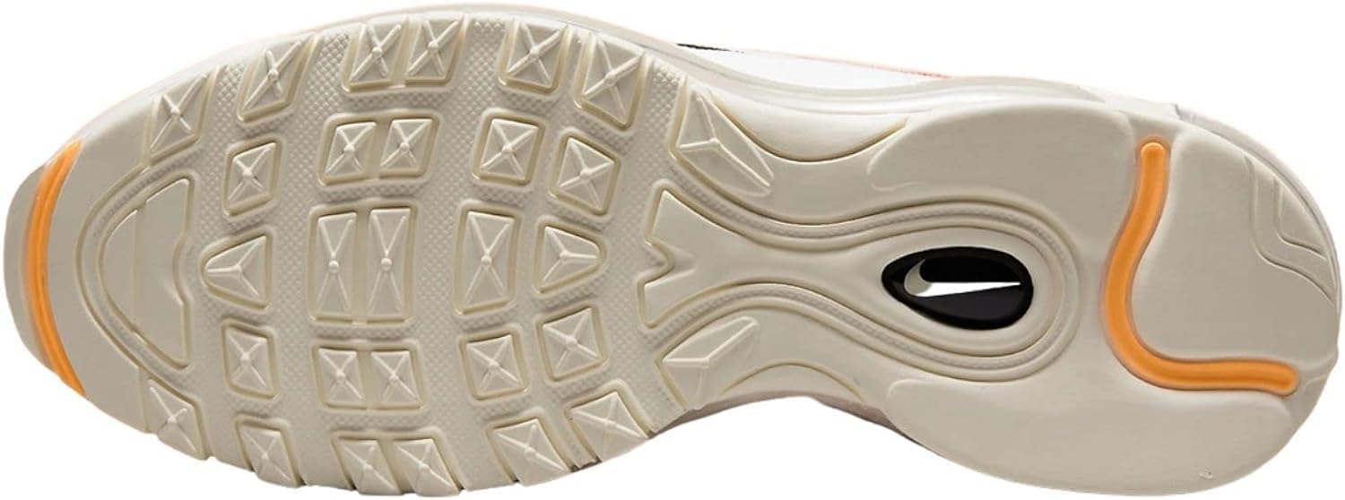 Nike womens Air Max 97 Low-top Trainers, White/Black-pearl Pink, 7.5