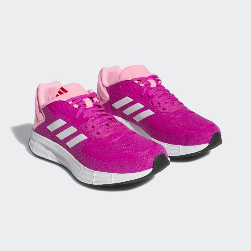 adidas Women's Duramo SL 2.0 Sneaker, Lucid Fuchsia/White/Beam Pink, 12.5