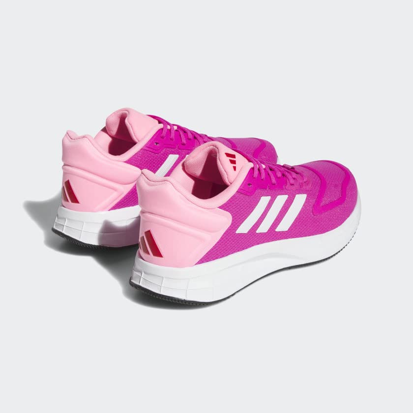 adidas Women's Duramo SL 2.0 Sneaker, Lucid Fuchsia/White/Beam Pink, 12.5