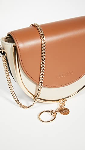 See by Chloe Women's Mara Evening Bag Combo, Cement Beige, Off White, Tan, One Size