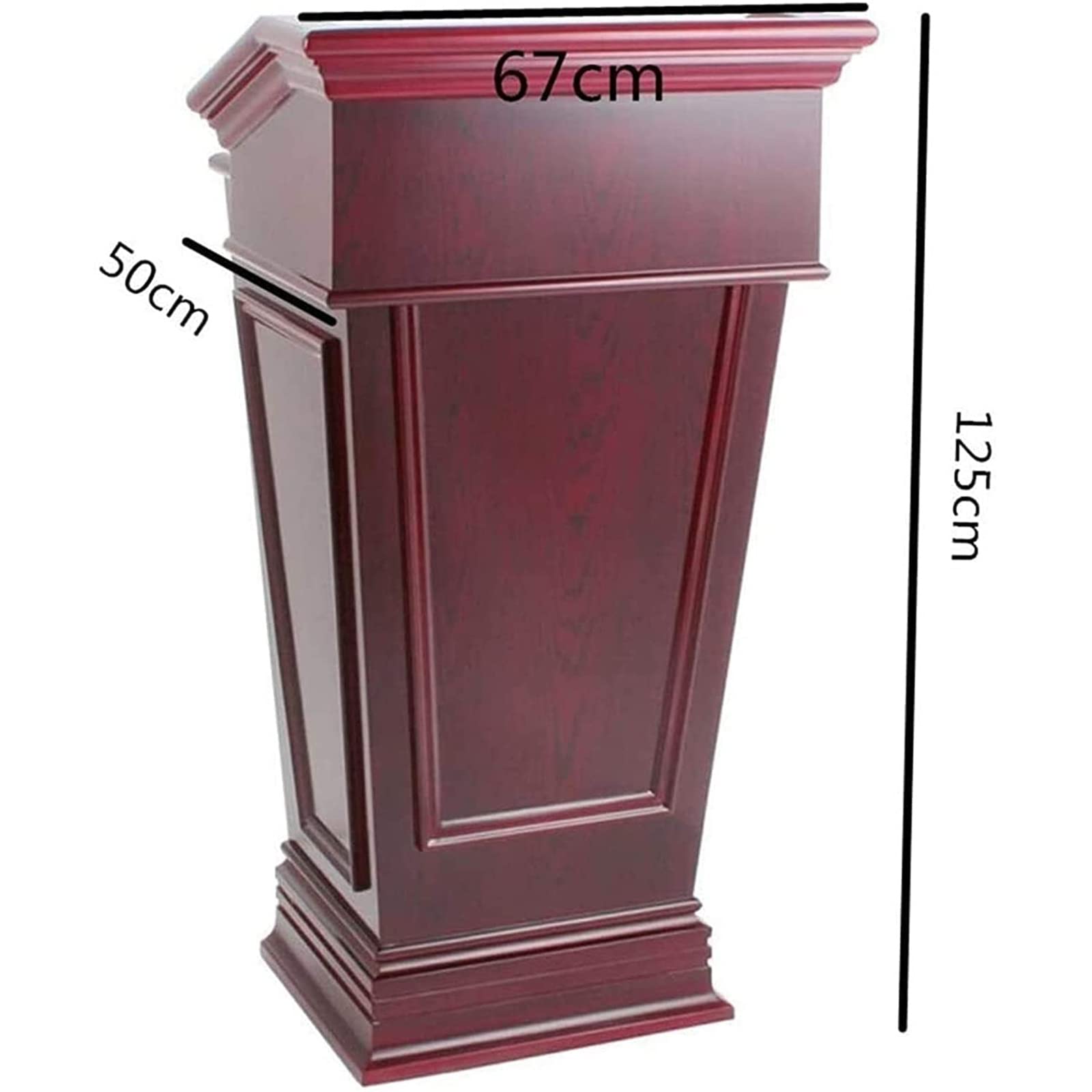 Lectern Podium Stand-Portable Presentation Podium,Pulpits for Churches Professional Portable Lectern with Wide Reading Surface for Restaurants, Office,Brown