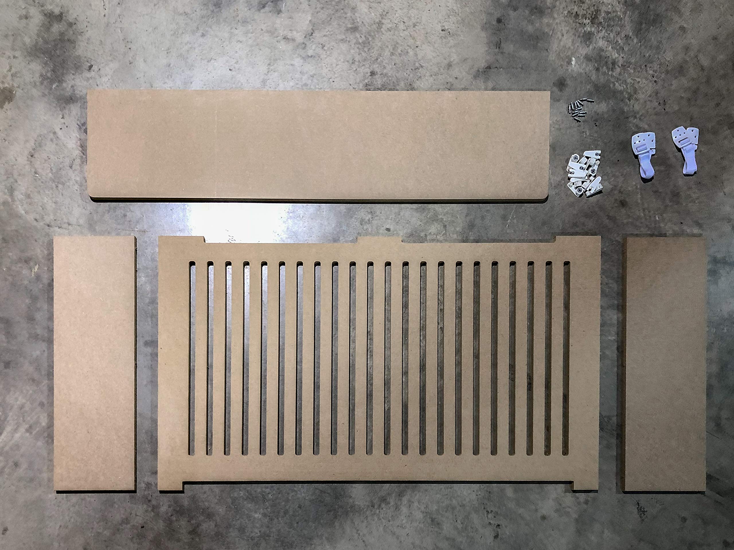 Fichman Furniture Unpainted Radiator Cover Kit, 42" L x 28" H (12" Depth)