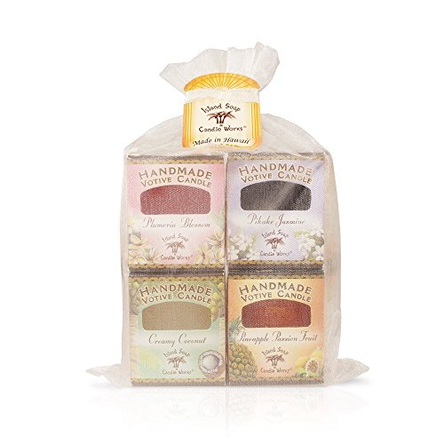 Island Soap & Candle Works Votive Gift Set 4 Scents