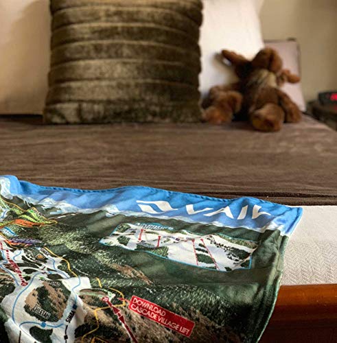 Vail Blanket β Vail Ski Resort Trail Map Soft Minky Throw Blanket | 70 x 50 inches
