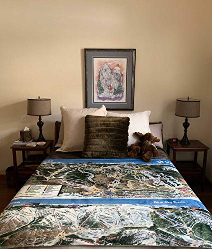 Vail Blanket β Vail Ski Resort Trail Map Soft Minky Throw Blanket | 70 x 50 inches