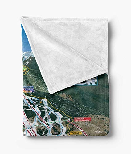 Vail Blanket β Vail Ski Resort Trail Map Soft Minky Throw Blanket | 70 x 50 inches