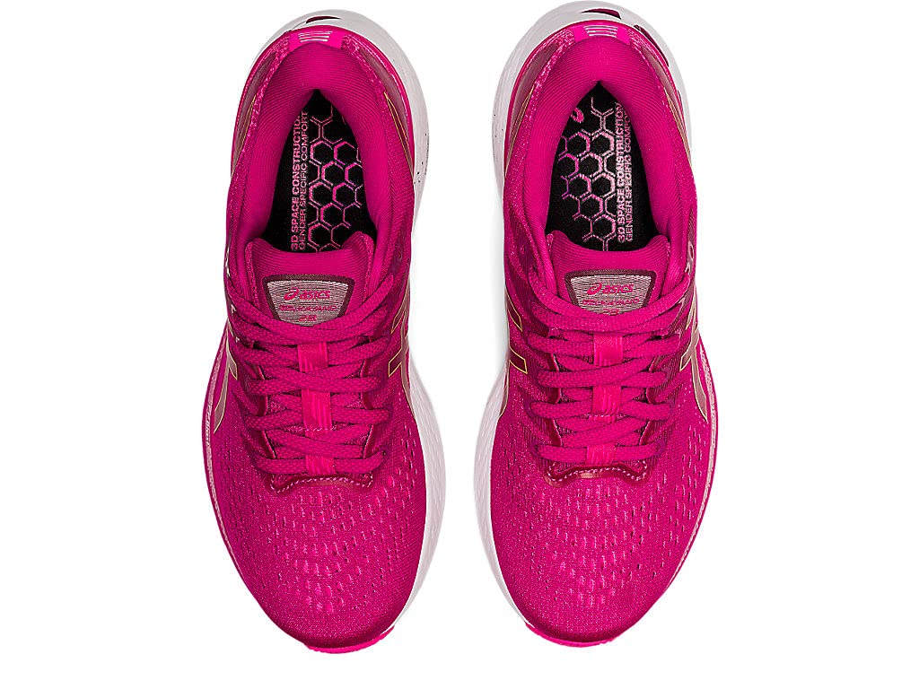 ASICS Women's Gel-Kayano 28 Running Shoes, 8, Fuchsia RED/Pink GLO