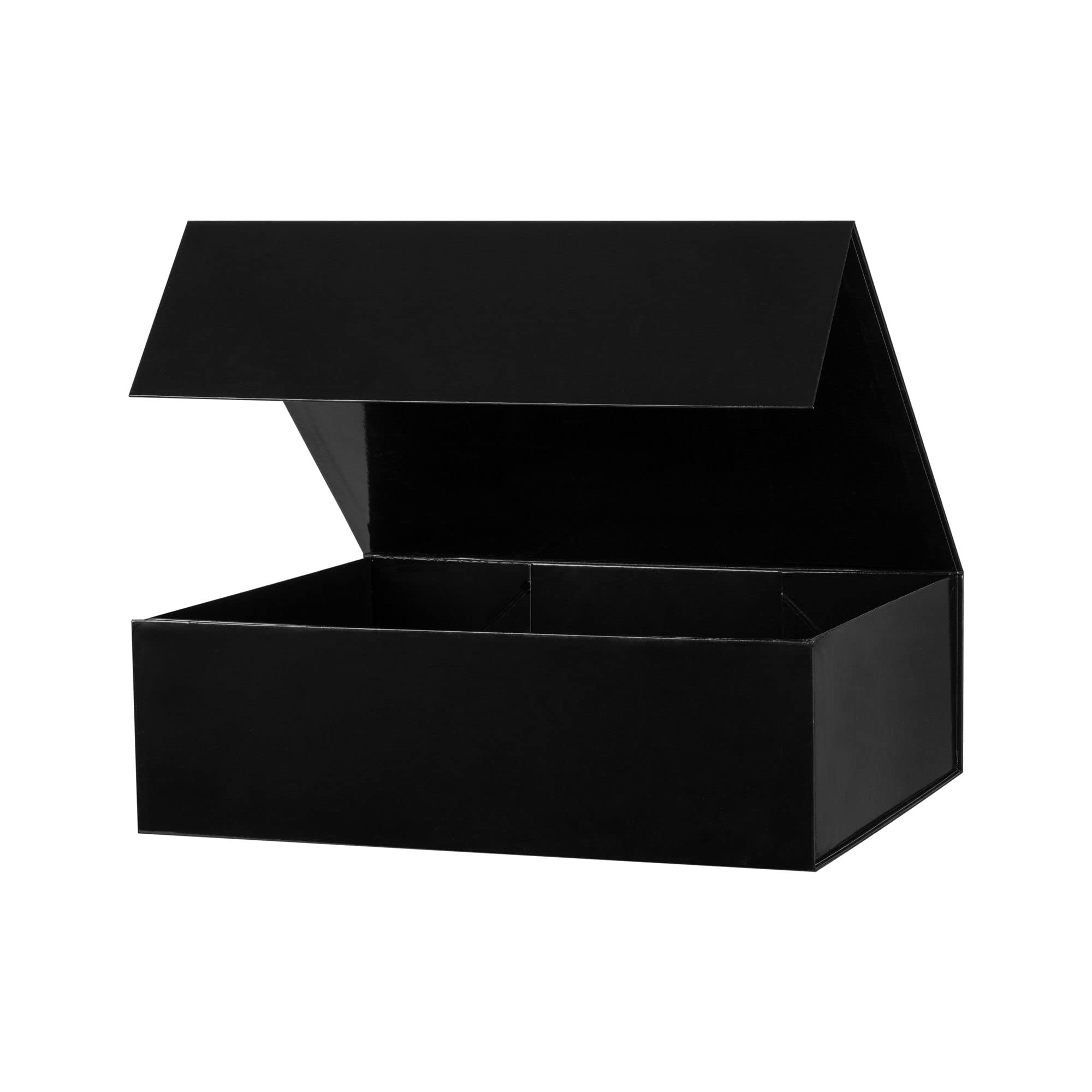 MUMUPACK White Gift Box 12x8x4.5 Inches,White Gift Box with Lid Contains Card, Ribbon,Collapsible Gift Box with Magnetic Lid Bridesmaid Proposal Gift Boxes (1 Pack)