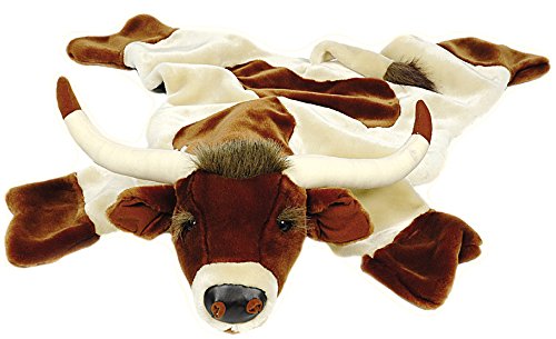 Carstens Plush Longhorn Cow Kids Animal Rug