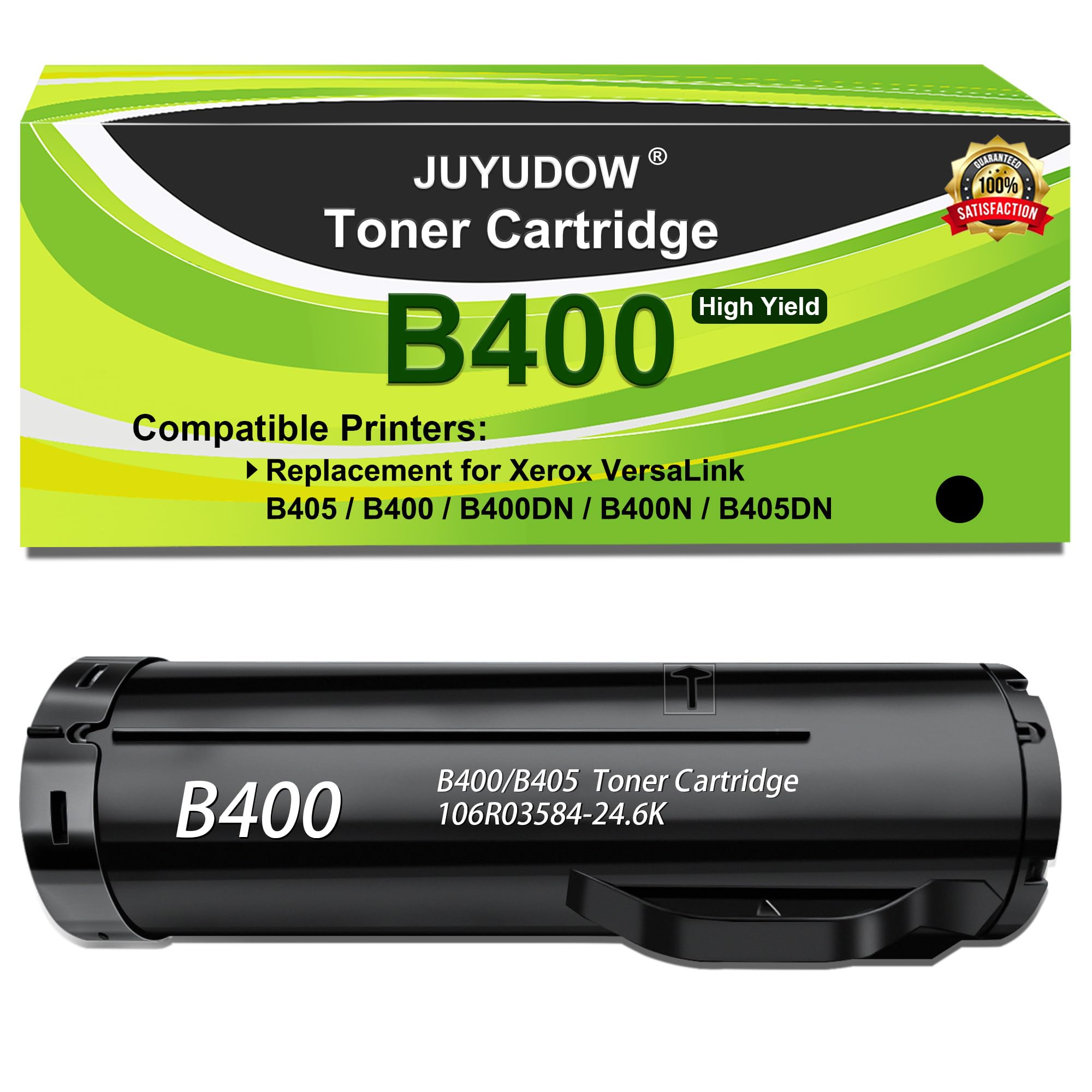 Juyudow Toner Cartridge Compatible for Xerox Part#: 106R03584 (24,600 Pages) Replacement for Versalink B405 B405DN B400 B400N B400DN(1 Pack)