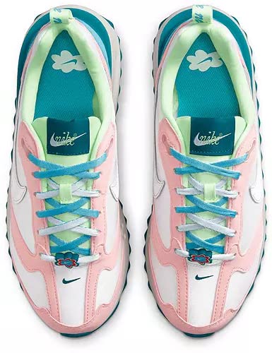 Nike Women's Air Max 90 shoe, White/White Med Soft Pink, 7.5