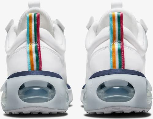 Nike Women's Air Max 2021 100, White/Thunder Blue/Pure Platinum/Archaeo Pink, 7 M US