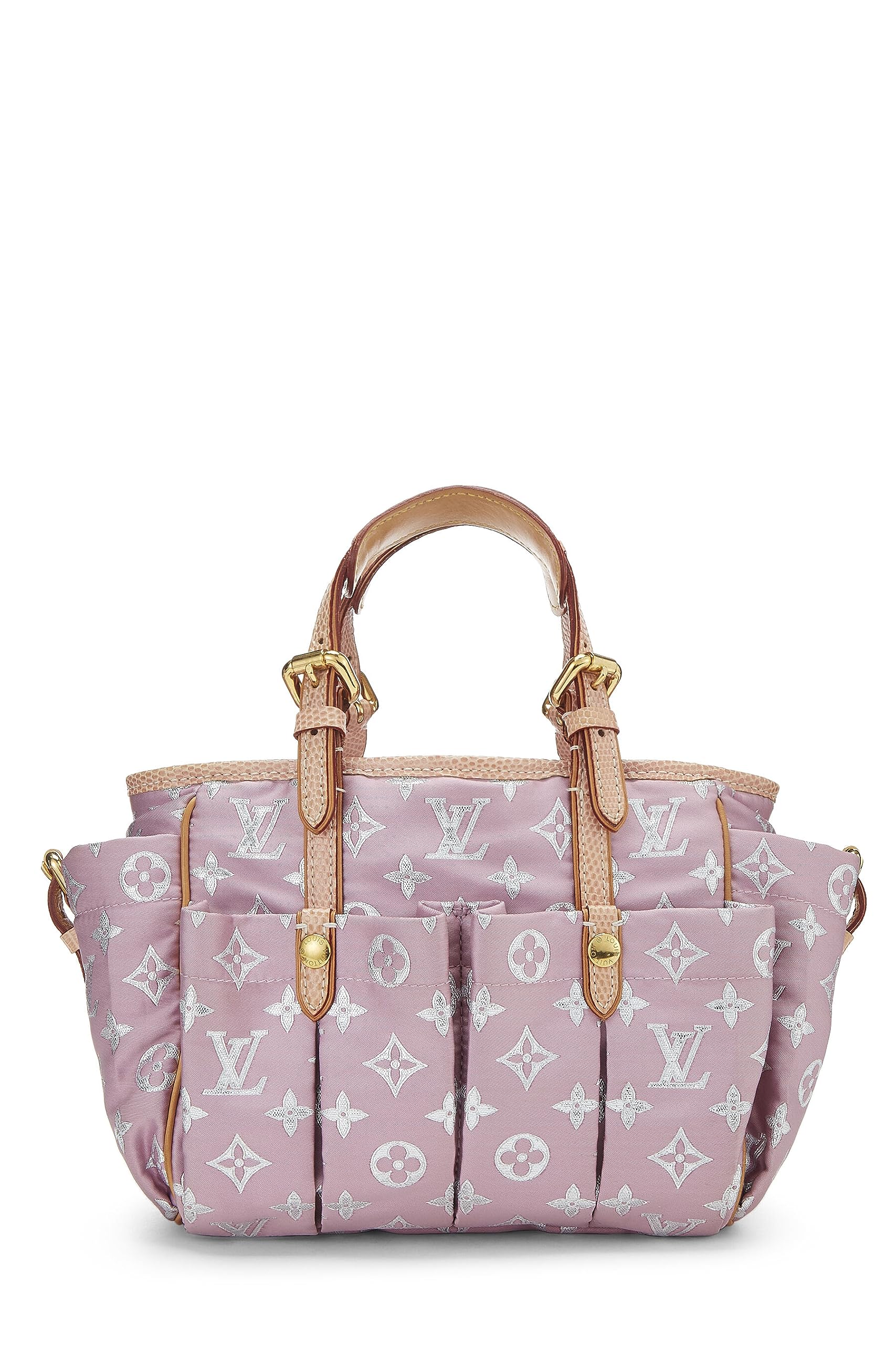 Louis Vuitton, Pre-Loved Pink Monogram Satin Cabas GM, Pink