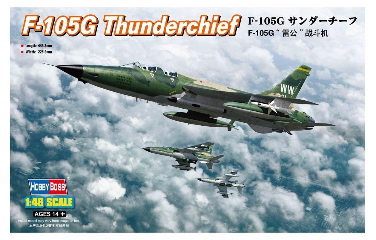 Hobby Boss F-105G Thunderchief Airplane Model Building Kit