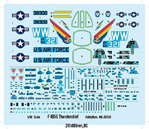 Hobby Boss F-105G Thunderchief Airplane Model Building Kit