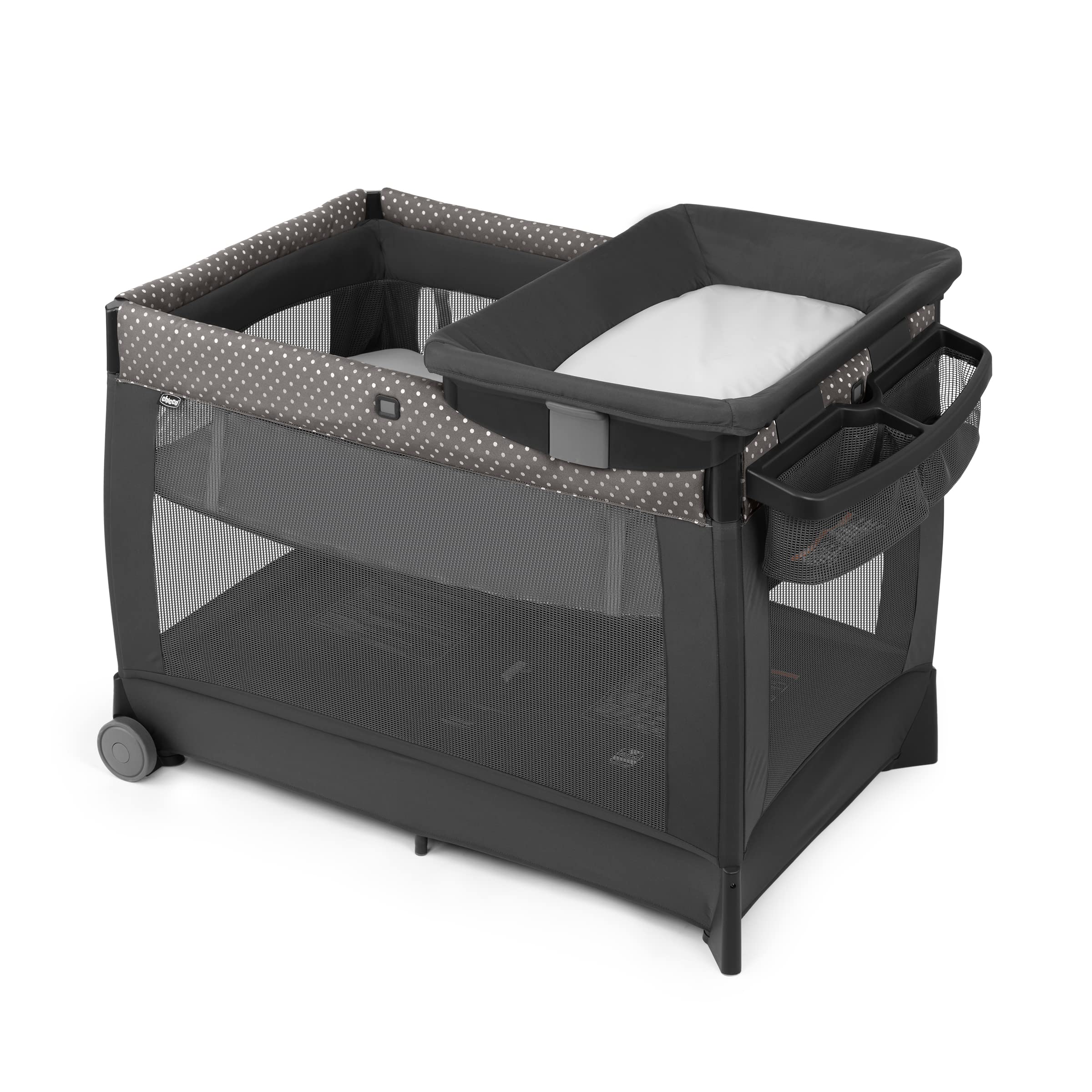 Chicco LullabyĀ® Portable Playard, Infant Bassinet and Changer, Toddler Playard, Portable Crib, Travel Friendly | Calla/Grey
