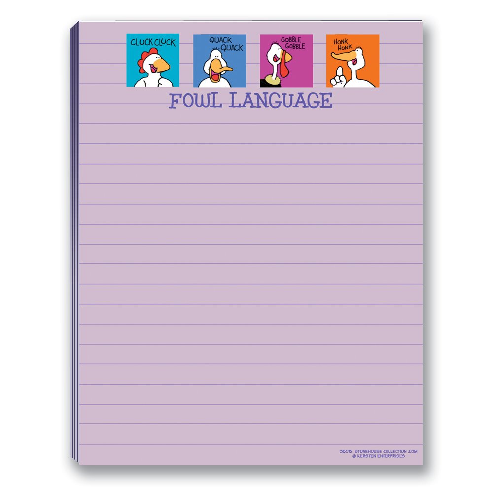 Stonehouse Collection | Funny Adult Note Pad Assorted Pack | USA Made | 4 Novelty Notepads - Funny Office Supplies (4)