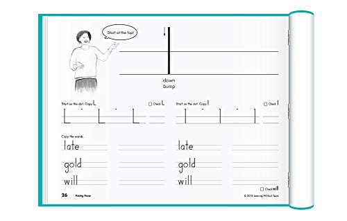 Learning Without Tears - Printing Power Student Workbook, Current Edition - Handwriting Without Tears Series - 2nd Grade Writing Book - Writing and Language Arts Lessons - For School or Home Use