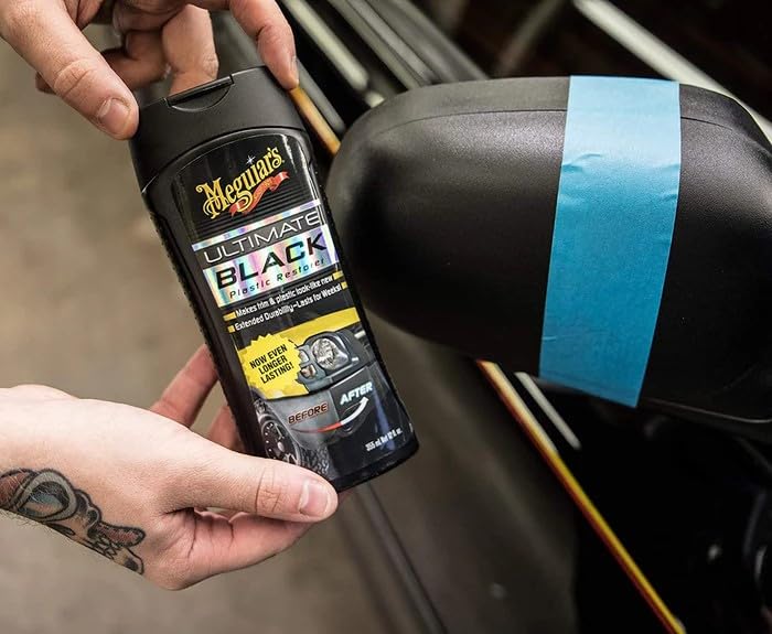 Meguiar's G15812EU Ultimate Black Plastic & Trim Restorer 355ml. Makes Black Plastic & Trim Look Like New