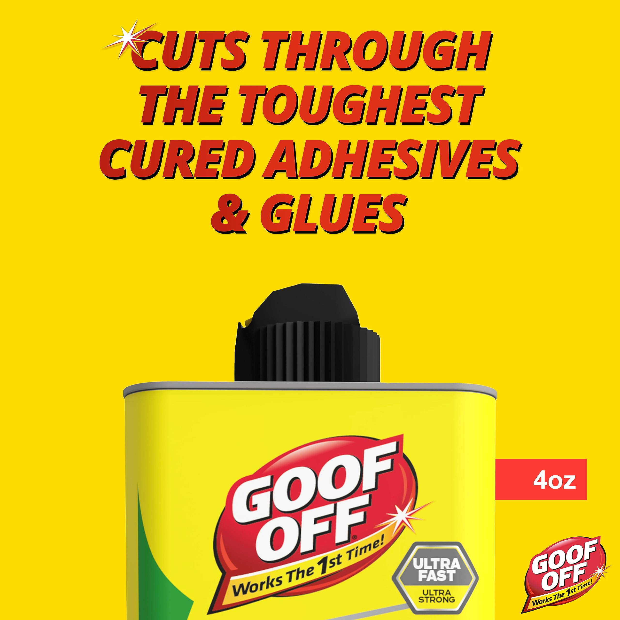 Goof Off Super Glue Remover - 4 oz. can, Yellow (FG678)