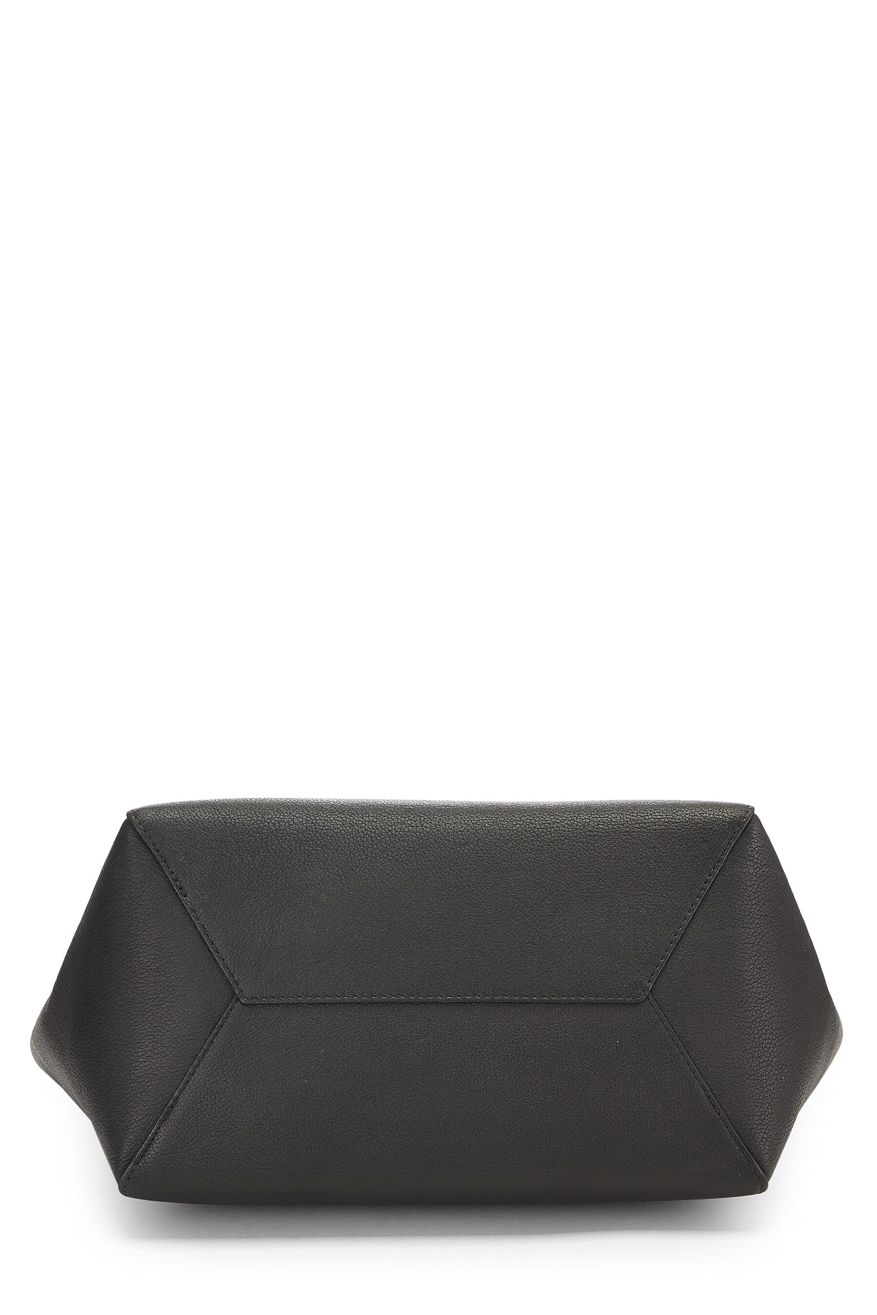 Louis Vuitton, Pre-Loved Black Leather Lock Me Tote MM, Black