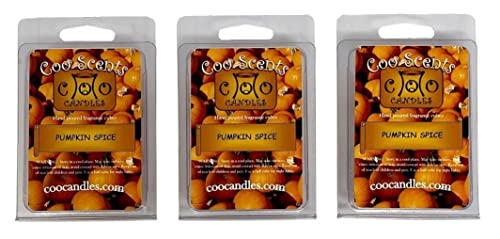 3 Pack Soy Blend Highly Scented Coo Candles Wickless Candle Bar Wax Melts - Pumpkin Spice