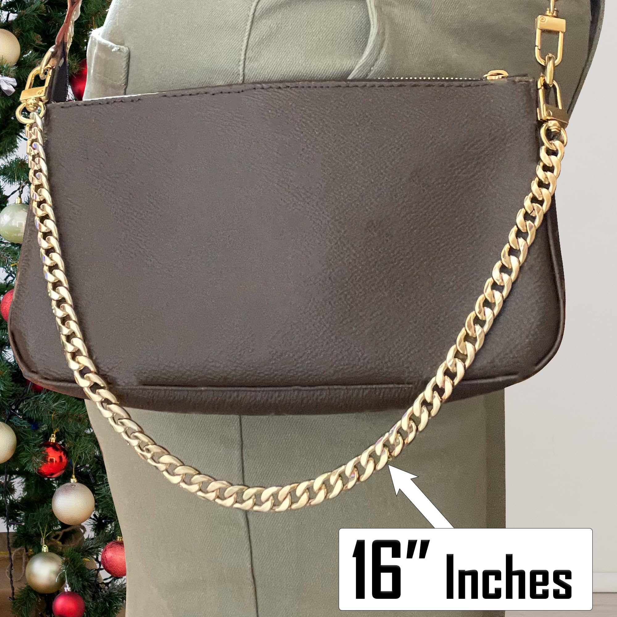 NEXT FASHION Purse Chain Strap Handle Shoulder Crossbody Metal Replacement 20CM - 120CM Selecting (Gold, 48" / 120cm)