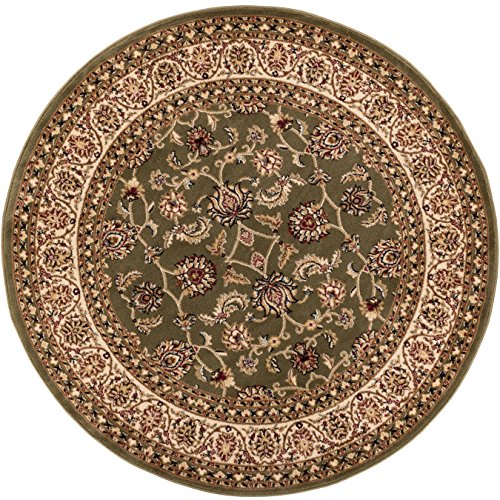Well Woven Barclay Sarouk Green Traditional Area Rug 3'11" Round