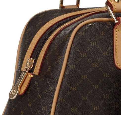 Signature Brown Satchel Organizer by Rioni Designer Handbags & Luggage