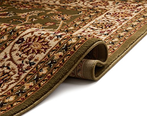 Well Woven Barclay Sarouk Green Traditional Area Rug 3'11" Round