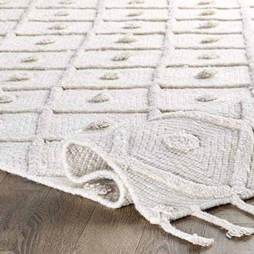 nuLOOM Jinny Moroccan Wool Tasseled Area Rug, 6' x 9',