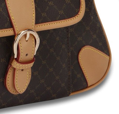 Signature Brown Satchel Organizer by Rioni Designer Handbags & Luggage