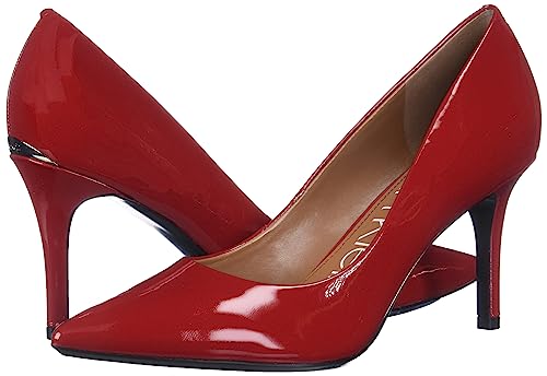 Calvin Klein Women's Gayle Pump, Crimson Red, 7.5