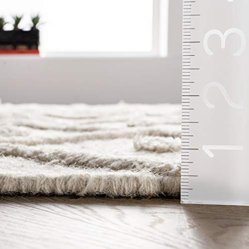 nuLOOM Jinny Moroccan Wool Tasseled Area Rug, 6' x 9',
