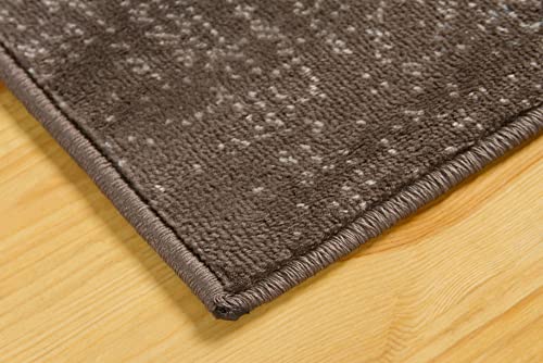 L'Baiet Chrissy Brown Beige Distressed Floral Pattern Mid-Century Modern Indoor 2' x 3' Area Rug