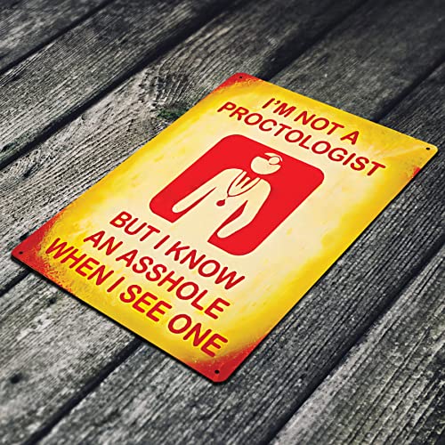 Metal Tin Sign Proctologist Sign Funny Bar Pub Home Vintage Retro TS104